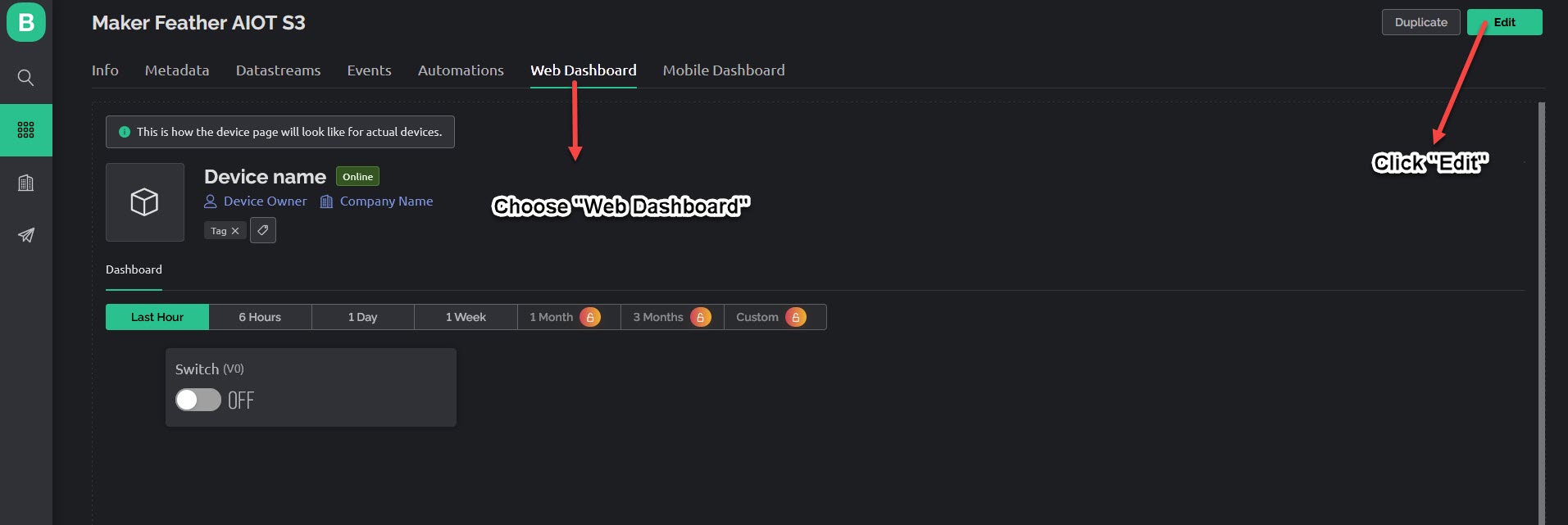 How To Control LED with Blynk Using Maker Feather AIOT S3