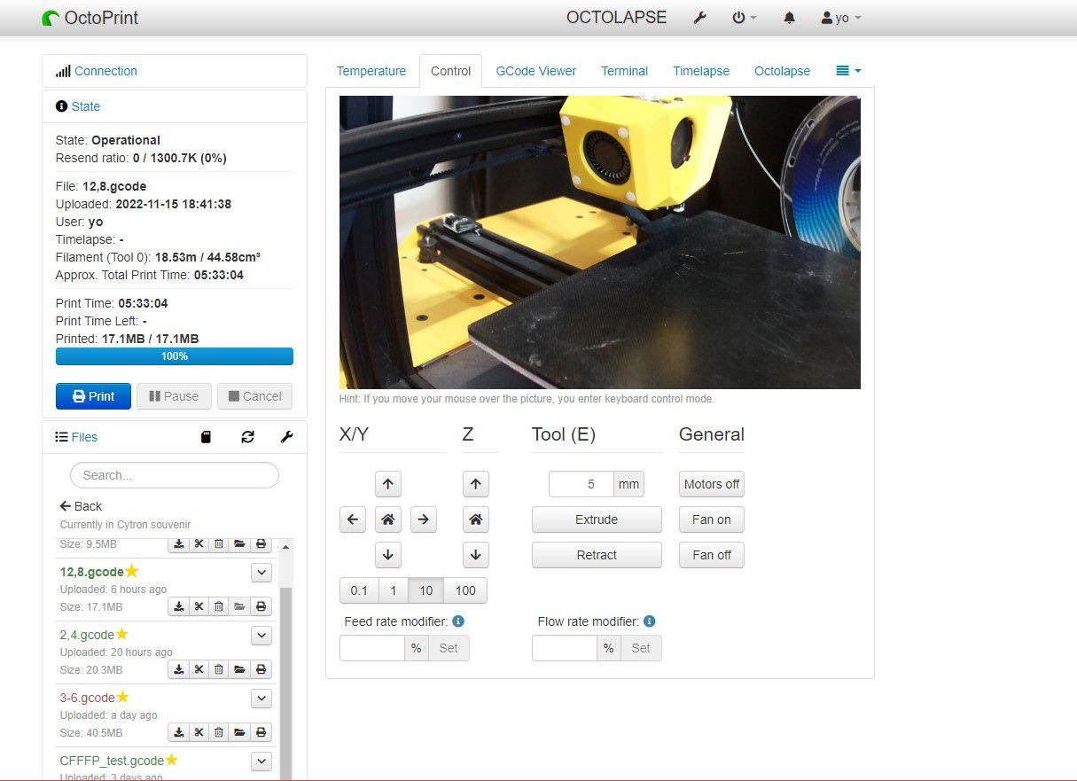 Smart 3D Printer Kit - using Artillery Hornet & Octoprint