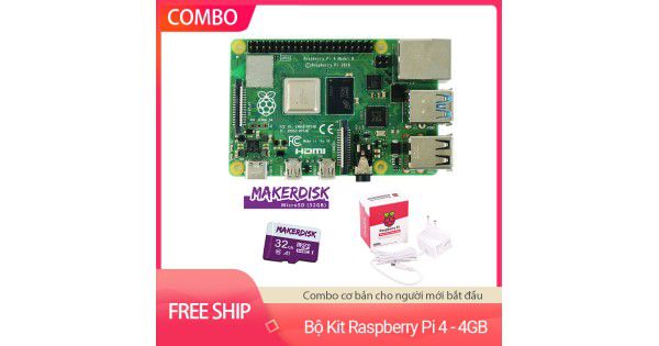 Bộ Kit Raspberry Pi 4 Model B 4GB - Cơ bản