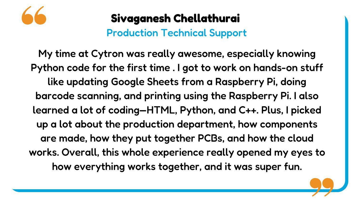 Cytron Internship Program