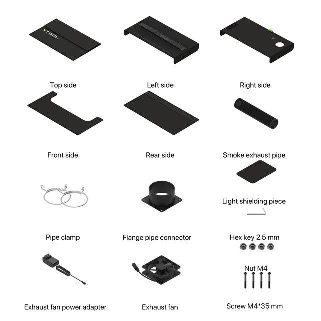 xTool Enclosure: Foldable and Smoke-proof cover for D1 Pro
