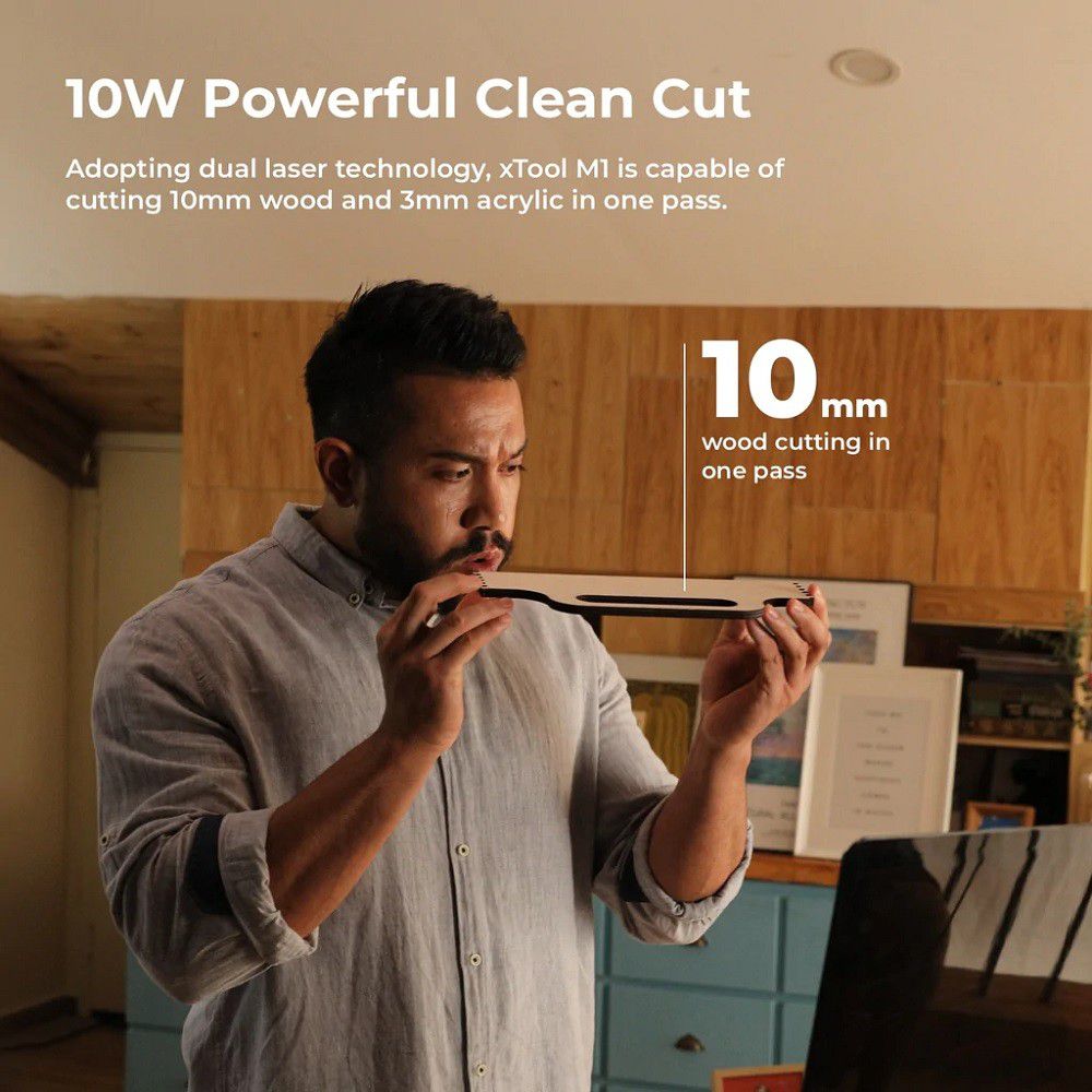 xTool M1: The Ultimate Gift-making Laser & Blade Cutting Machine 10W