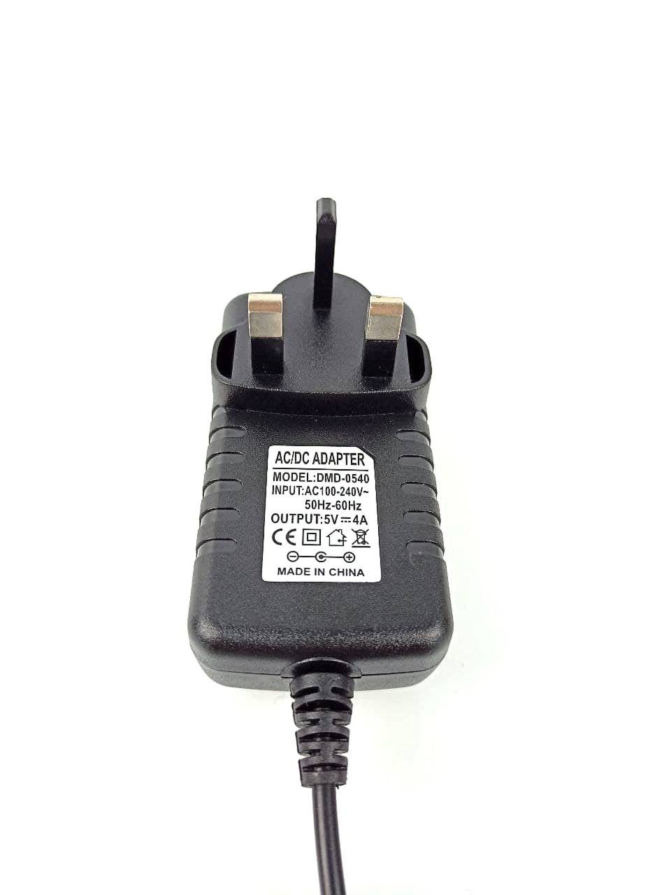Adapter 5V 4A DC Jack 2.1mm - UK Plug