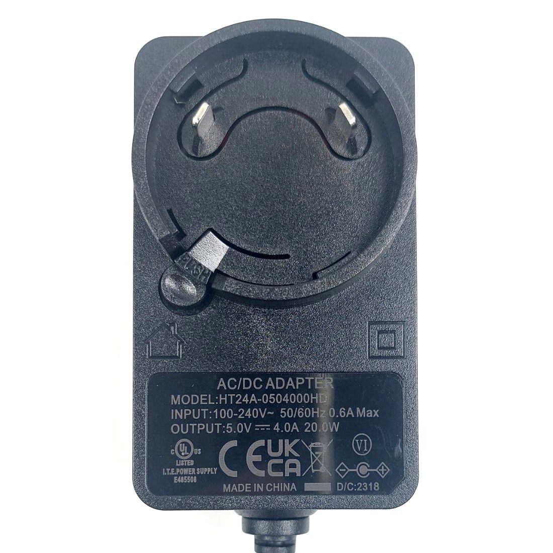 5V 4A DC Jack 2.1mm Universal Power Adapter - UK-EU-US Plug