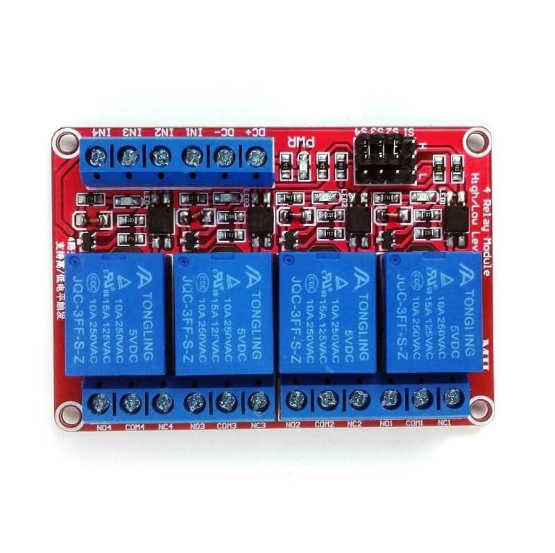 4 CH Active H/L 5V Relay Module