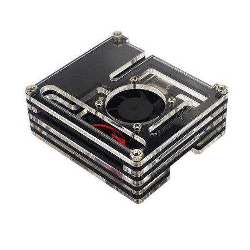 Acrylic Case for Raspberry Pi 3A+ with Fan