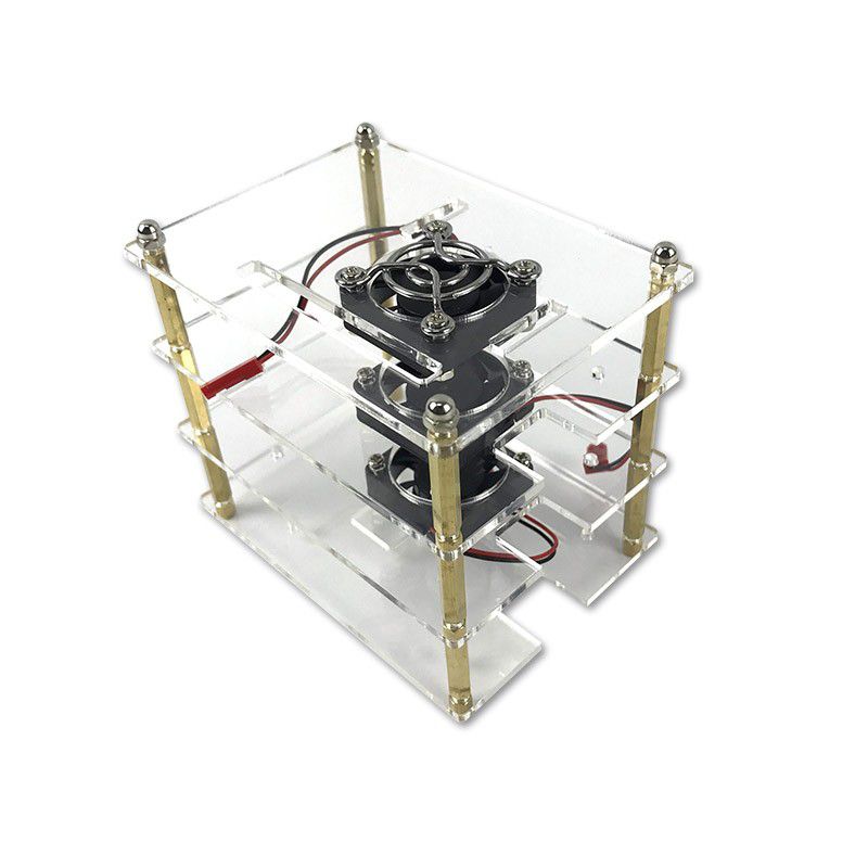 3 Layers RPi Cluster Acrylic Case with Cooling Fan