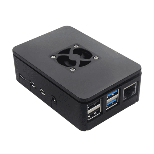 Vỏ Raspberry Pi 4 Case với Quạt (Đen)
