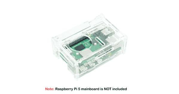Raspberry Pi 5 Acrylic Case - Transparent