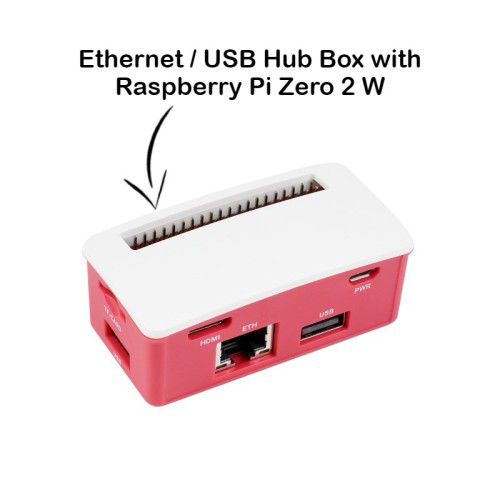 Ethernet / USB Hub Box with Raspberry Pi Zero 2 W