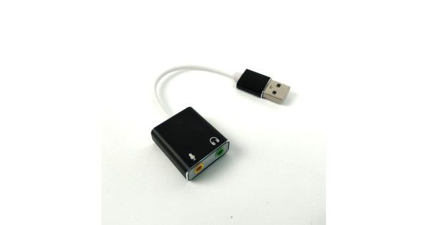 USB to Dual Audio Adapter - 3.5mm Mic and Speaker