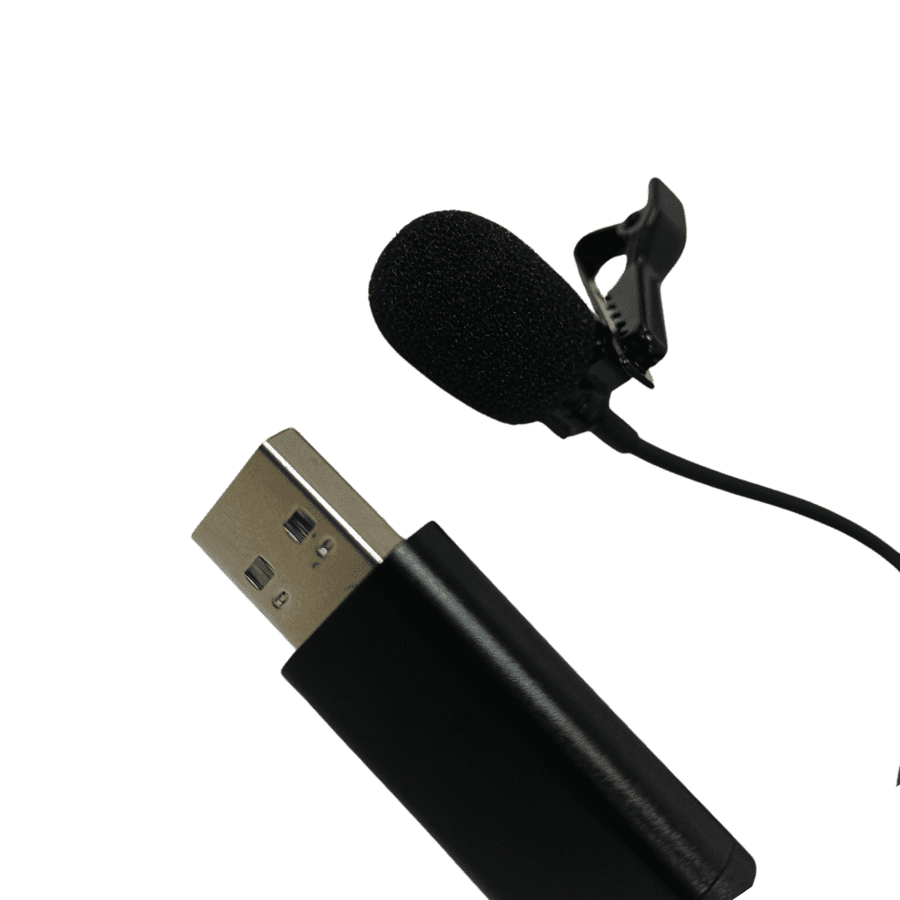USB Microphone with Collar Clip