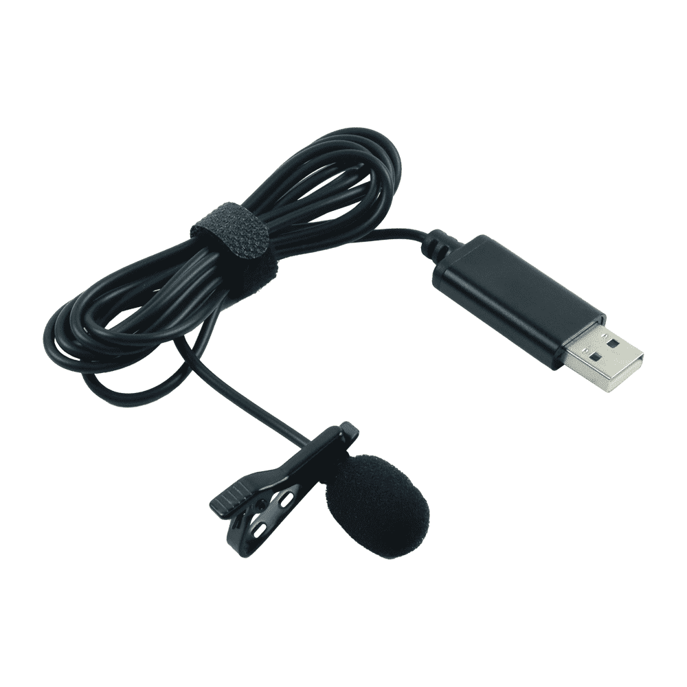 USB Microphone with Collar Clip