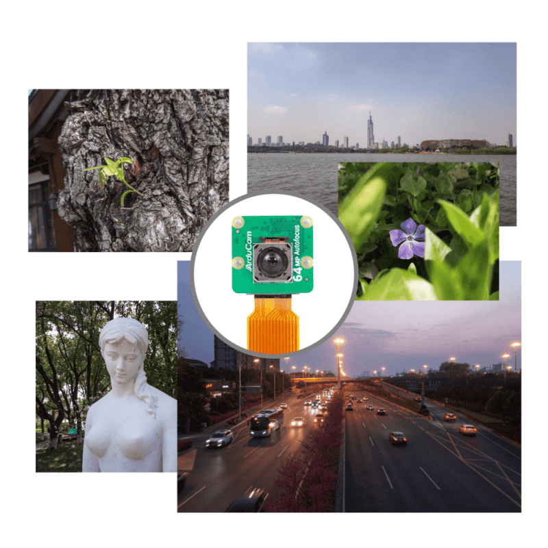 ArduCam 64MP IMX686 PDAF&CDAF Autofocus Camera for Raspberry Pi