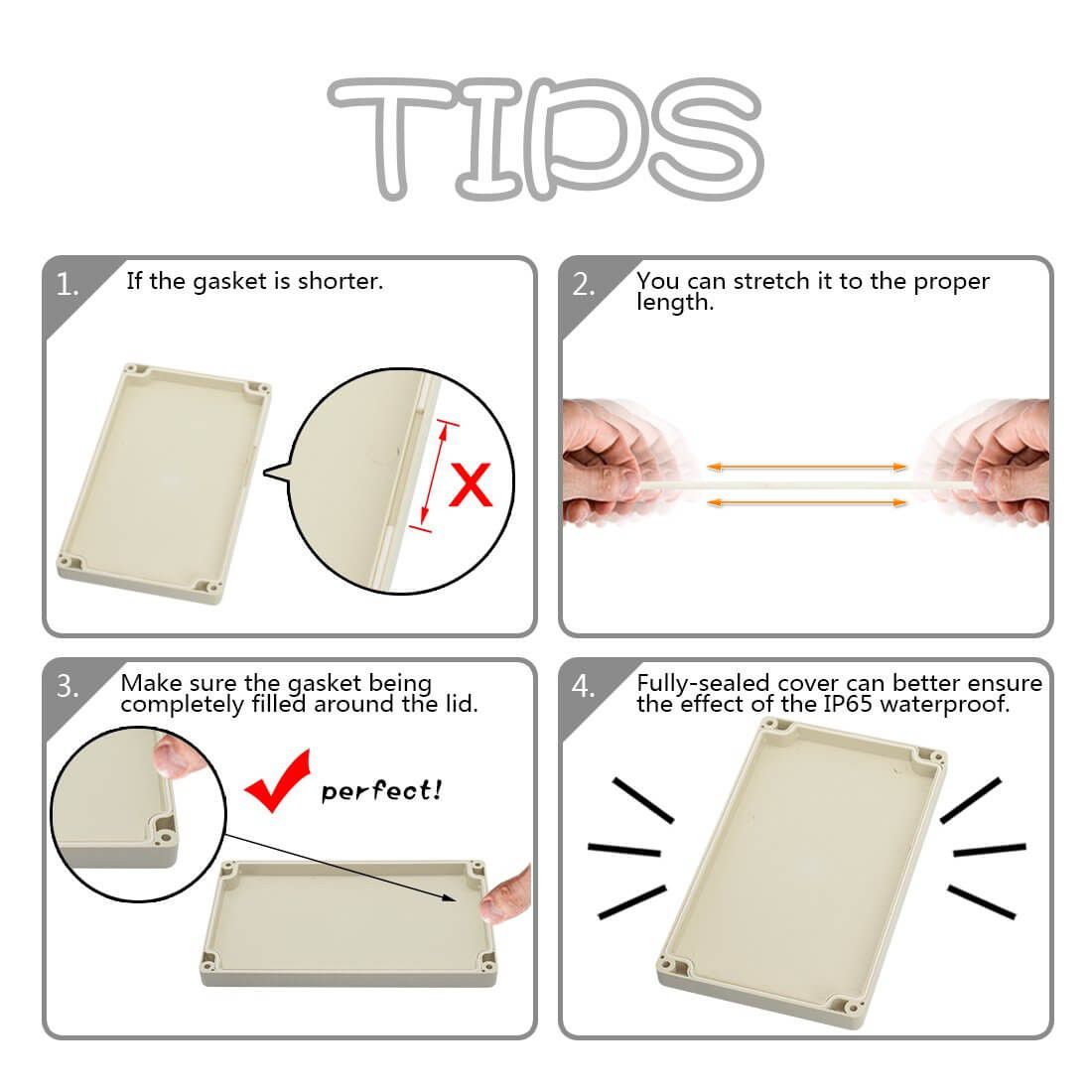 Outdoor IP65 Water Proof Enclosure with ABS Plate