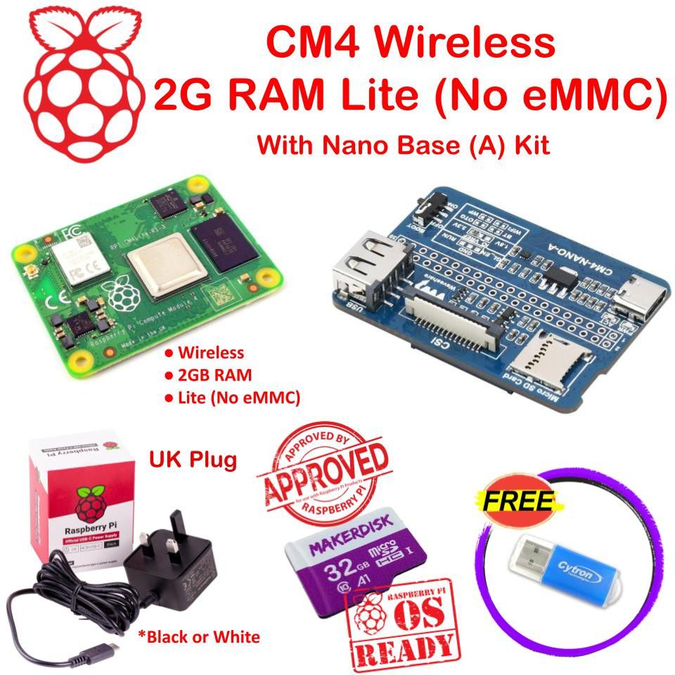 Nano Base (A) Board for Raspberry Pi CM4 and Kits