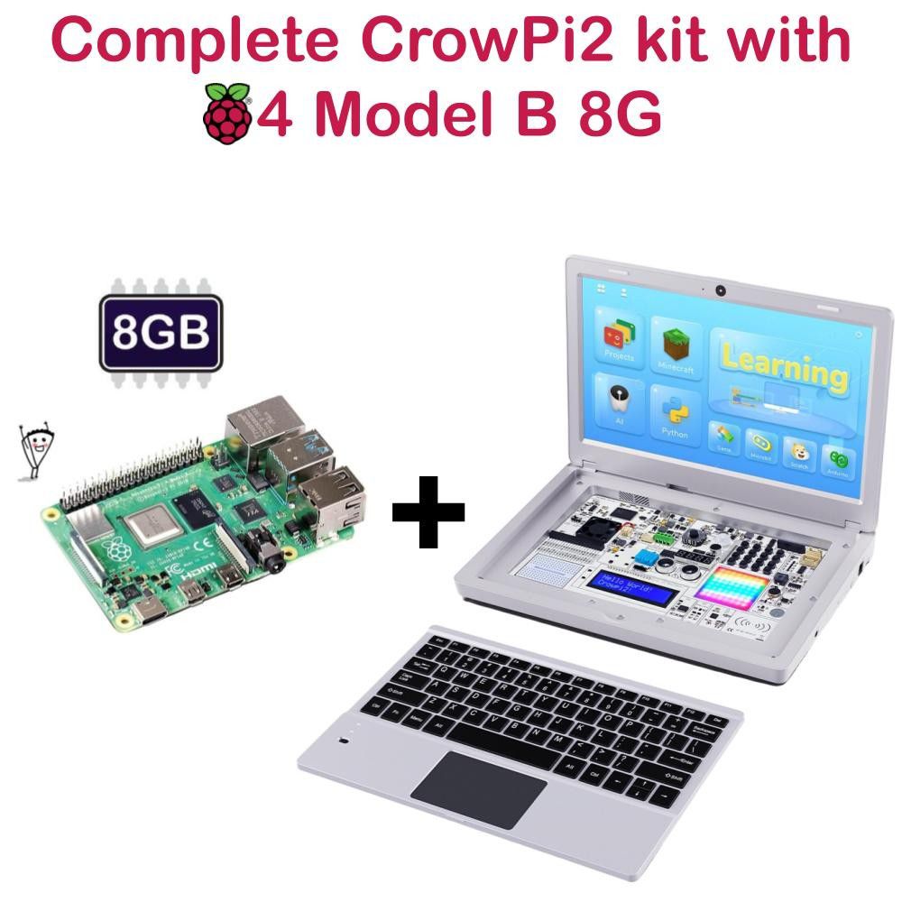 CrowPi2 and Raspberry Pi 4 Model B Education Kits