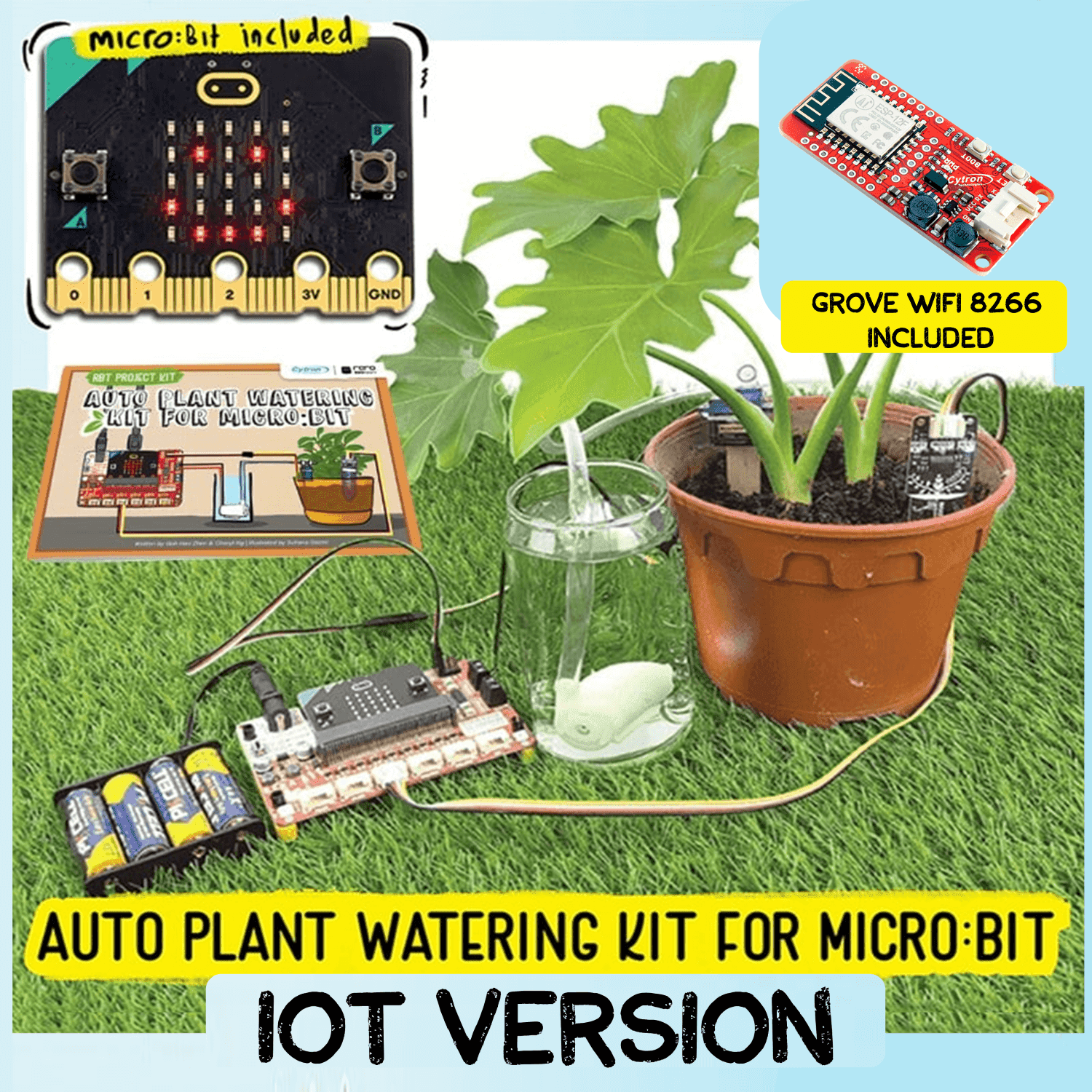 Bộ Kit Tưới Cây Tự Động với micro:bit