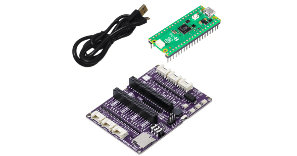 Maker Pi Pico Base with Raspberry Pi Pico 2 H (Presoldered Headers)