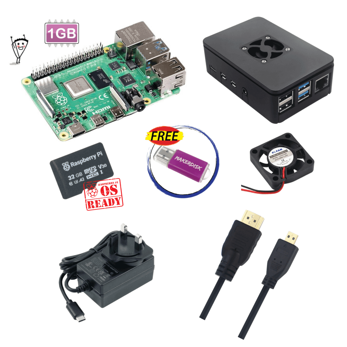 Raspberry Pi 4 Model B - 1GB