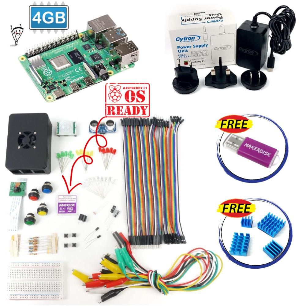 Raspberry Pi 4 Model B Beginner Kit