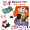 Raspberry Pi 4 Model B Beginner Kit-UK Plug