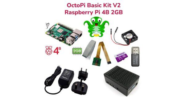 OctoPi Basic Kit V2 - Raspberry Pi 4B 2GB