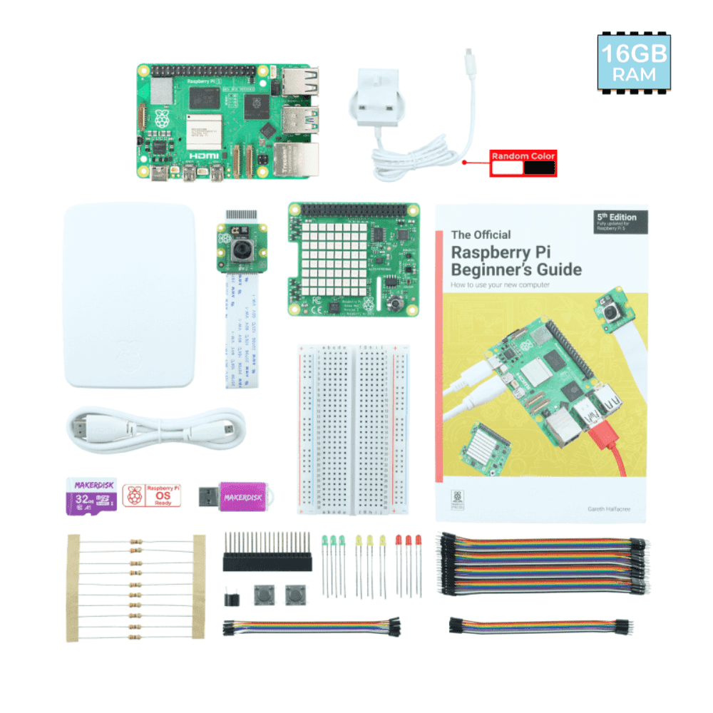 Beginner Kit V2 with Raspberry Pi 5 16GB - UK Plug