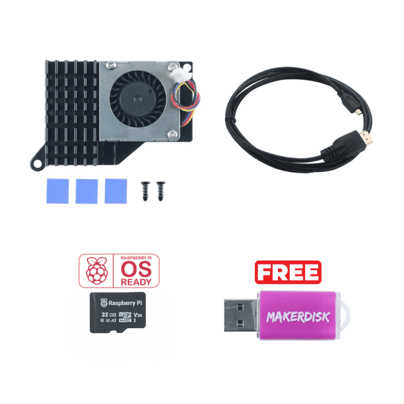 Essential Kit for Raspberry Pi 5 - UK Plug
