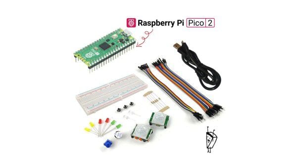 Raspberry Pi Pico Basic Kit - with Pico 2 SH (Presoldered Headers by Cytron)