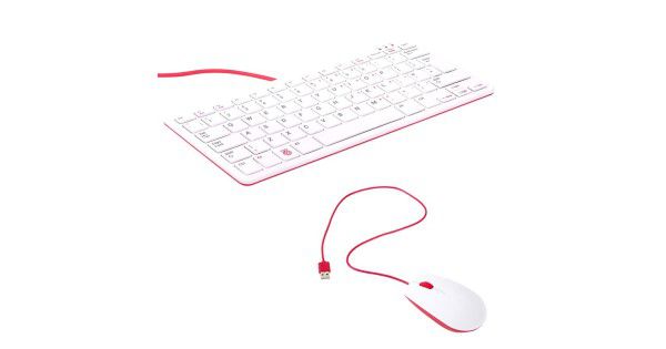 Official Raspberry Pi Keyboard and Mouse Combo - Red/White