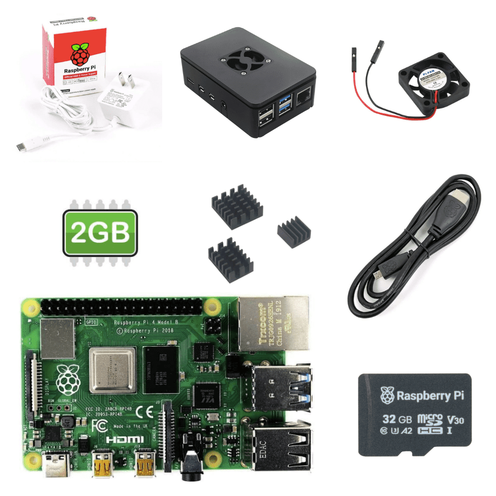 Official Raspberry Pi 4 Model B 2GB และชุดอุปกรณ์
