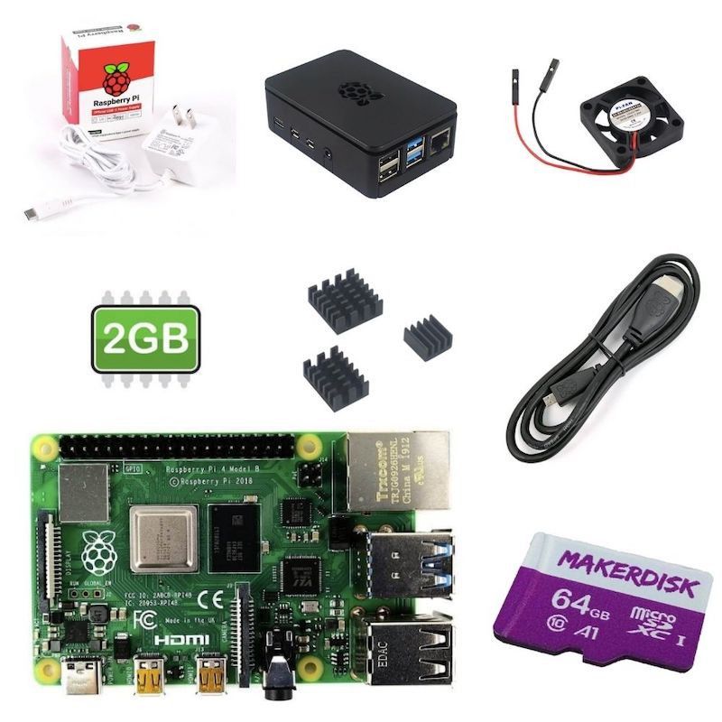 Raspberry Pi 4 Model B 2GB and Kits
