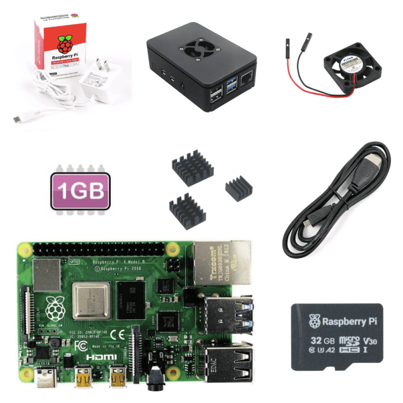 Official Raspberry Pi 4 Model B 1GB และชุดอุปกรณ์