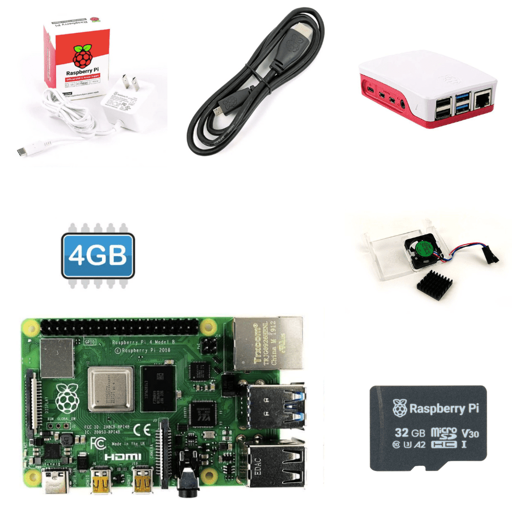 Official Raspberry Pi 4 Model B 4GB และชุดอุปกรณ์