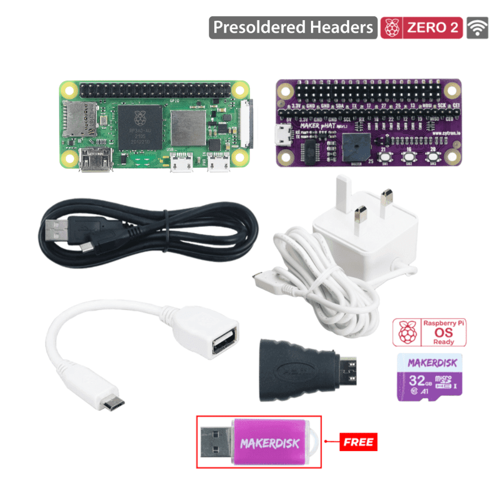 Raspberry Pi Zero 2 WH Kits