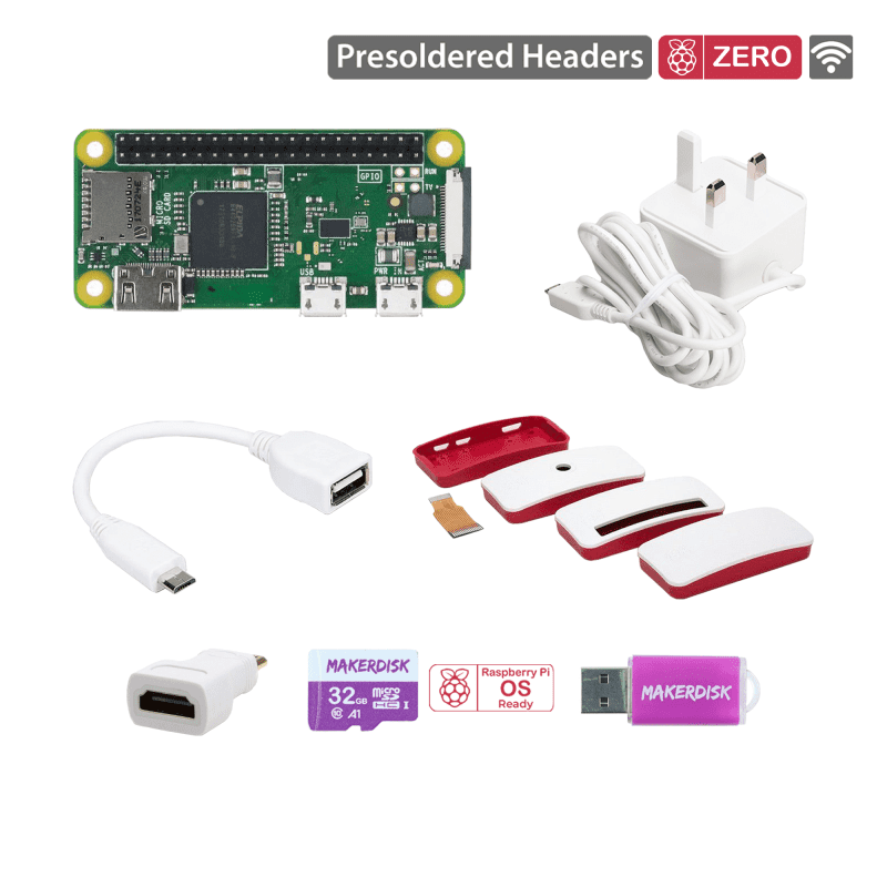 Raspberry Pi Zero WH Essential Kit