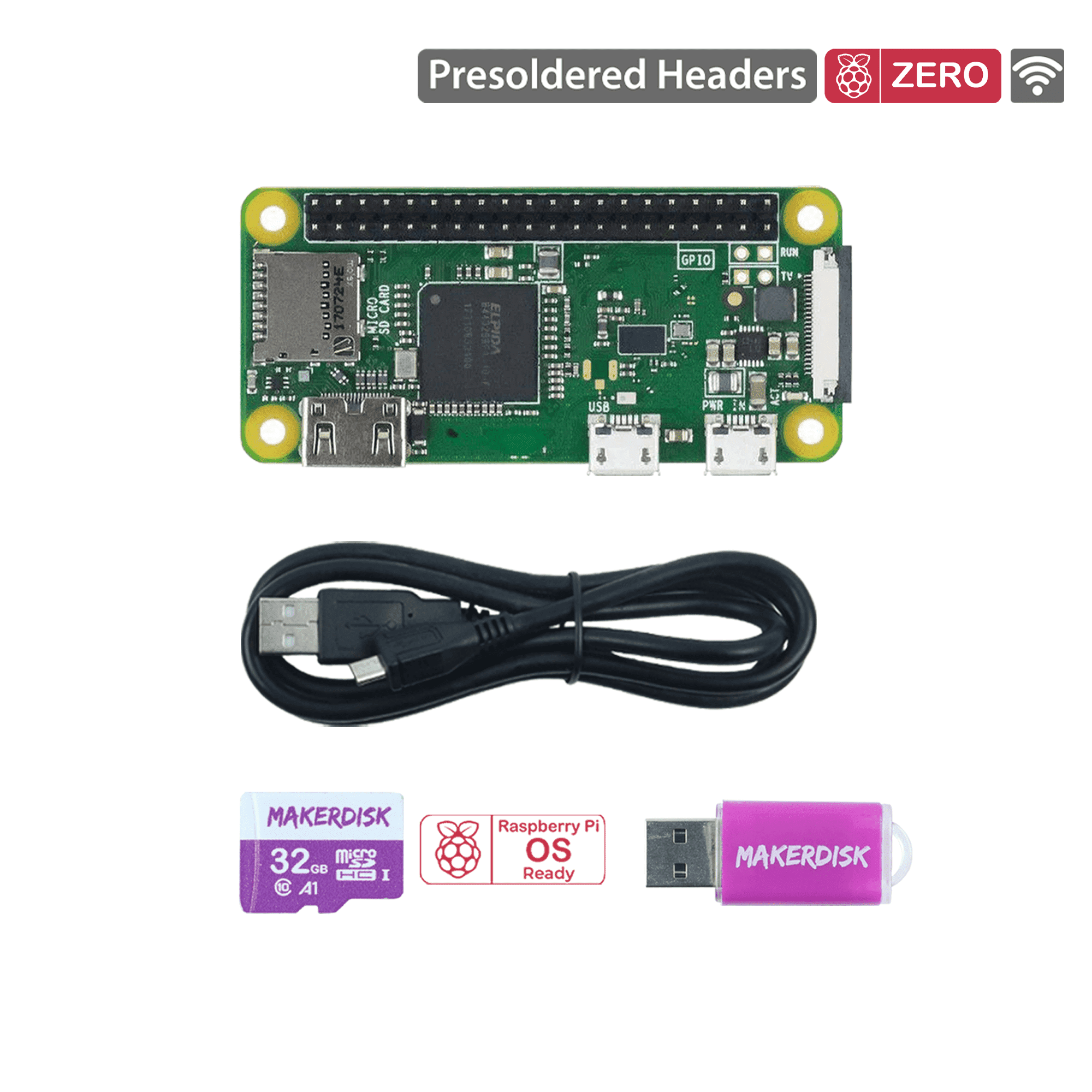Raspberry Pi Zero W / WH / 2W / 2WCH and Bundles