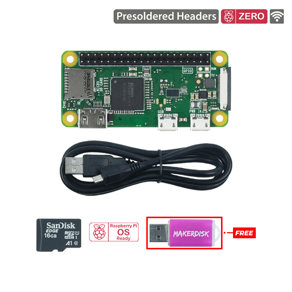 Raspberry Pi Zero W / WH / 2W / 2WH and Bundles