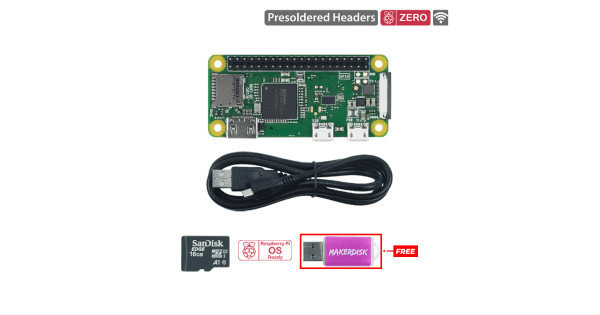 Raspberry Pi Zero WH Essential Kit