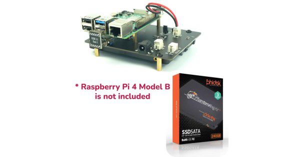 240GB 2.5" SSD & USB3.0 SATA Shield for RPi4-w/o RPi
