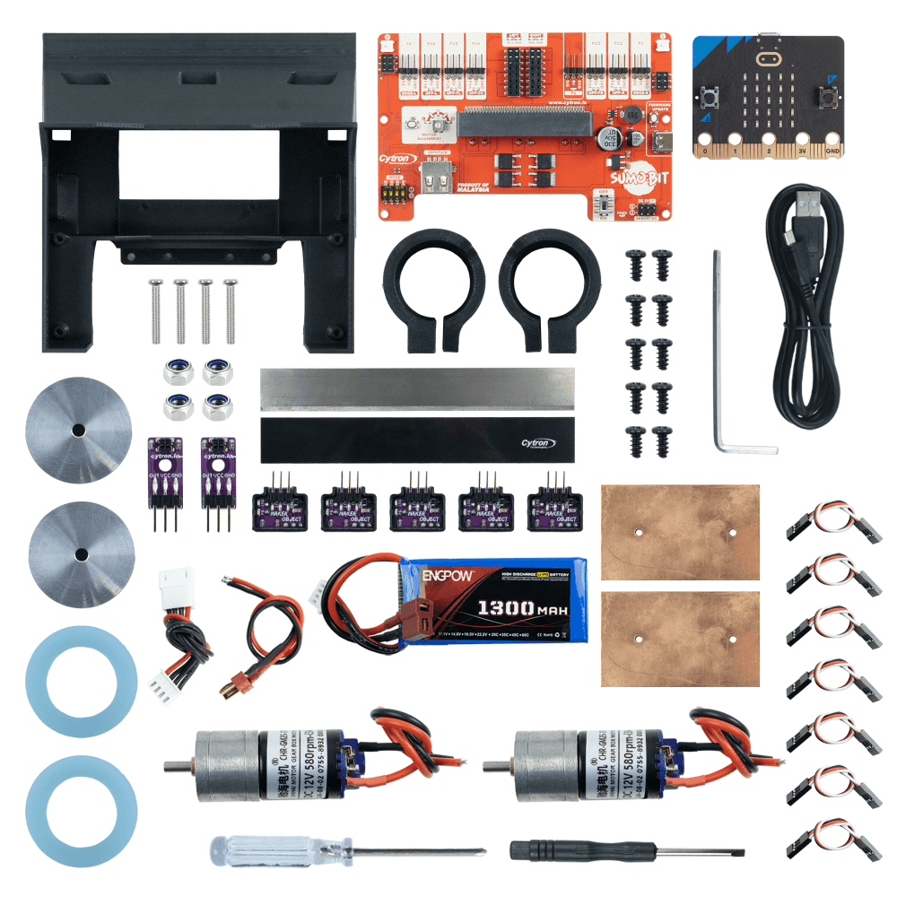 SUMO:BIT Robot Kits - 1kg Sumo Robot for micro:bit