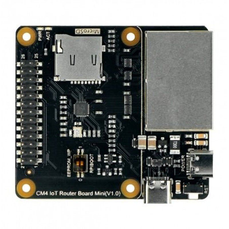 Router IO Board cho Raspberry Pi CM4 (2 cổng Gigabit Ethernet)