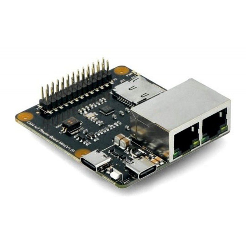 Router IO Board cho Raspberry Pi CM4 (2 cổng Gigabit Ethernet)