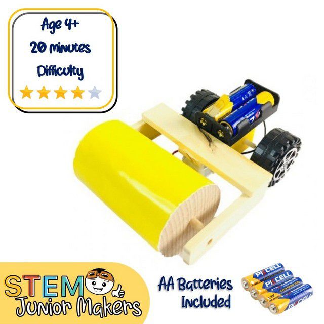 DIY Wooden Road Compactor STEM Kit