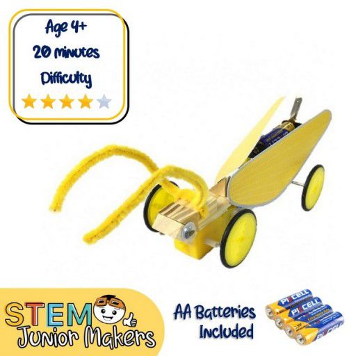 DIY Wooden Insect Mobile Robot STEM Kit
