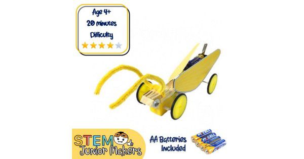 DIY Wooden Insect Mobile Robot STEM Kit