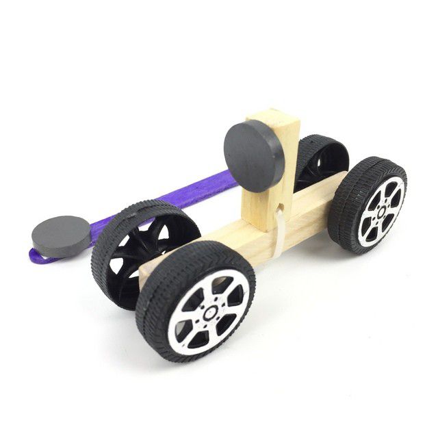DIY Wooden Magnetic Force Car STEM Kit