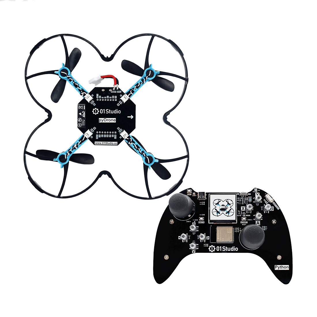 Pydrone Programmable Esp32 Drone With Controller 7047