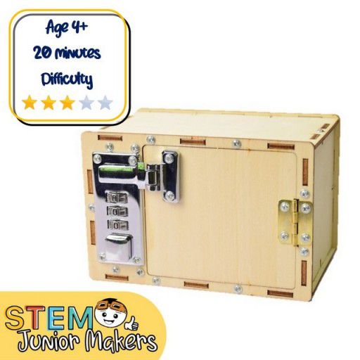 DIY Wooden Safe Box with Passkey STEM Kit